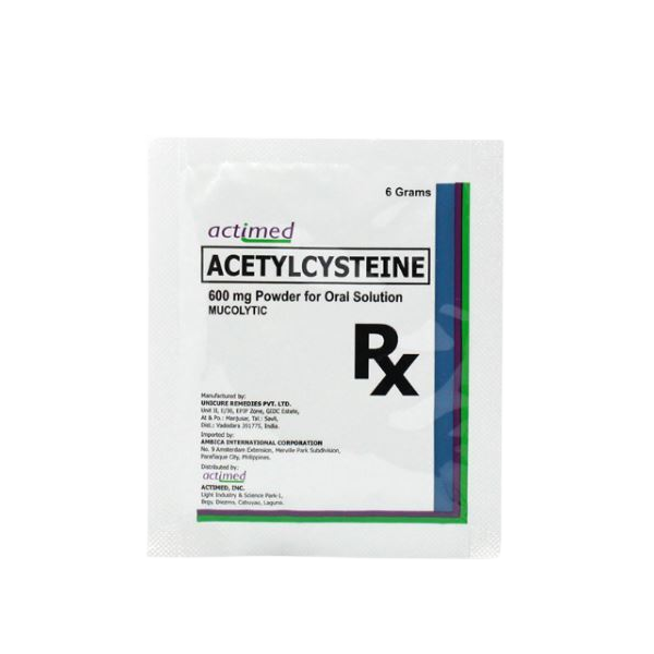 ACTIMED Acetylcysteine 600mg Powder for Oral Solution 1's price in the ...